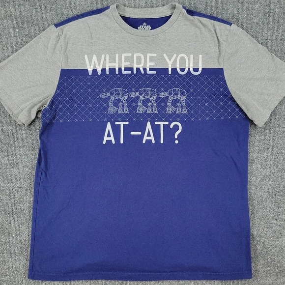 Disney | Shirts | Disney Parks Star Wars Where You Atat Mens Large ...